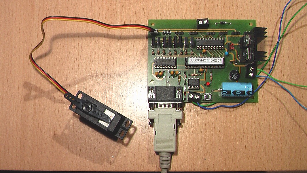 Mit einem Doppelklick auf Servo 1 wird dieses Servo konfiguriert.